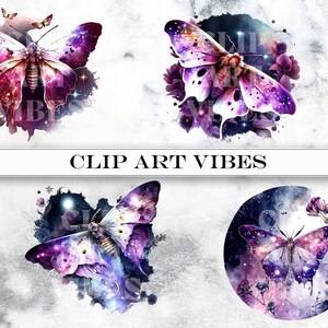 15 PNG Watercolor Butterfly Clipart Bundle, Butterfly SVG, Butterfly ...