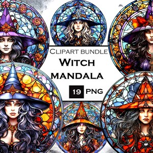 19 PNG Witch Clipart Bundle, Mystical Clipart PNG Bundle With ...