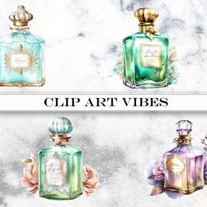 Perfume Bottles Clip Art Watercolor Perfume Clip Art Bundle - Etsy