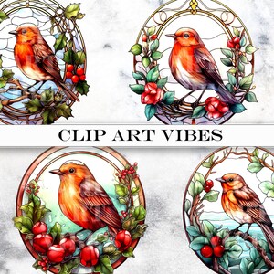 23 PNG Christmas Robin Clipart Bundle, Christmas Cardinal Clipart PNG ...