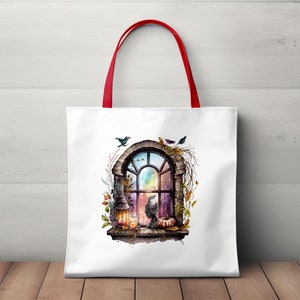 Witch Window Clipart, Watercolor Wiccan PNG, Witchery Clipart Bundle ...