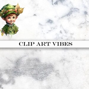 Saint Patrick Elf Clipart Bundle Watercolor Clipart Fantasy - Etsy