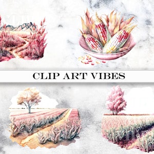 Farmhouse Clipart Bundle, Summer Clipart, Farmhouse SVG, Instant ...