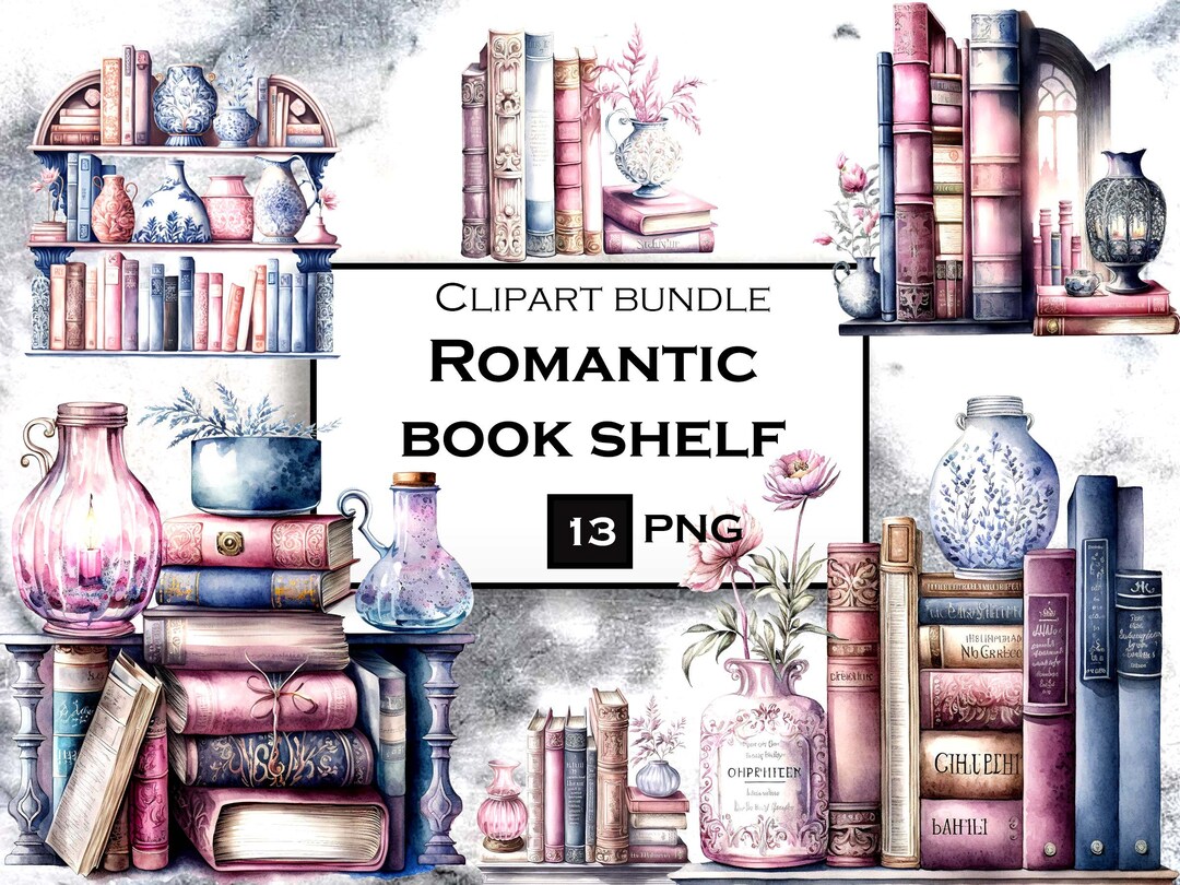 13 PNG Book Clipart Bundle, Reading Clipart PNG Bundle, Bookworm Clip ...