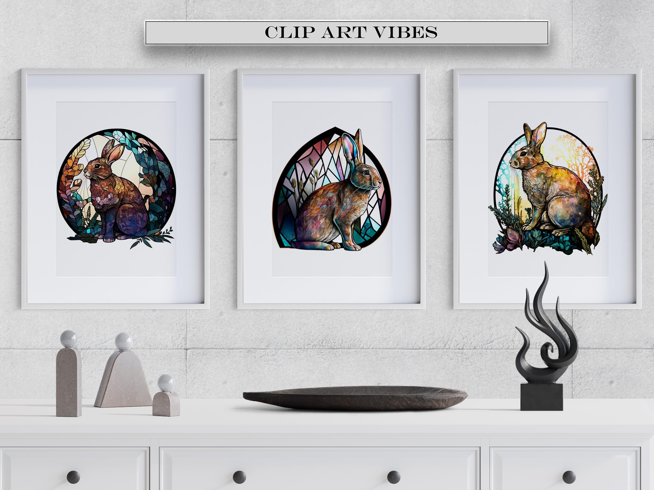 17 PNG Bunny Clipart Bundle Bunny SVG Watercolor Rabbit PNG - Etsy