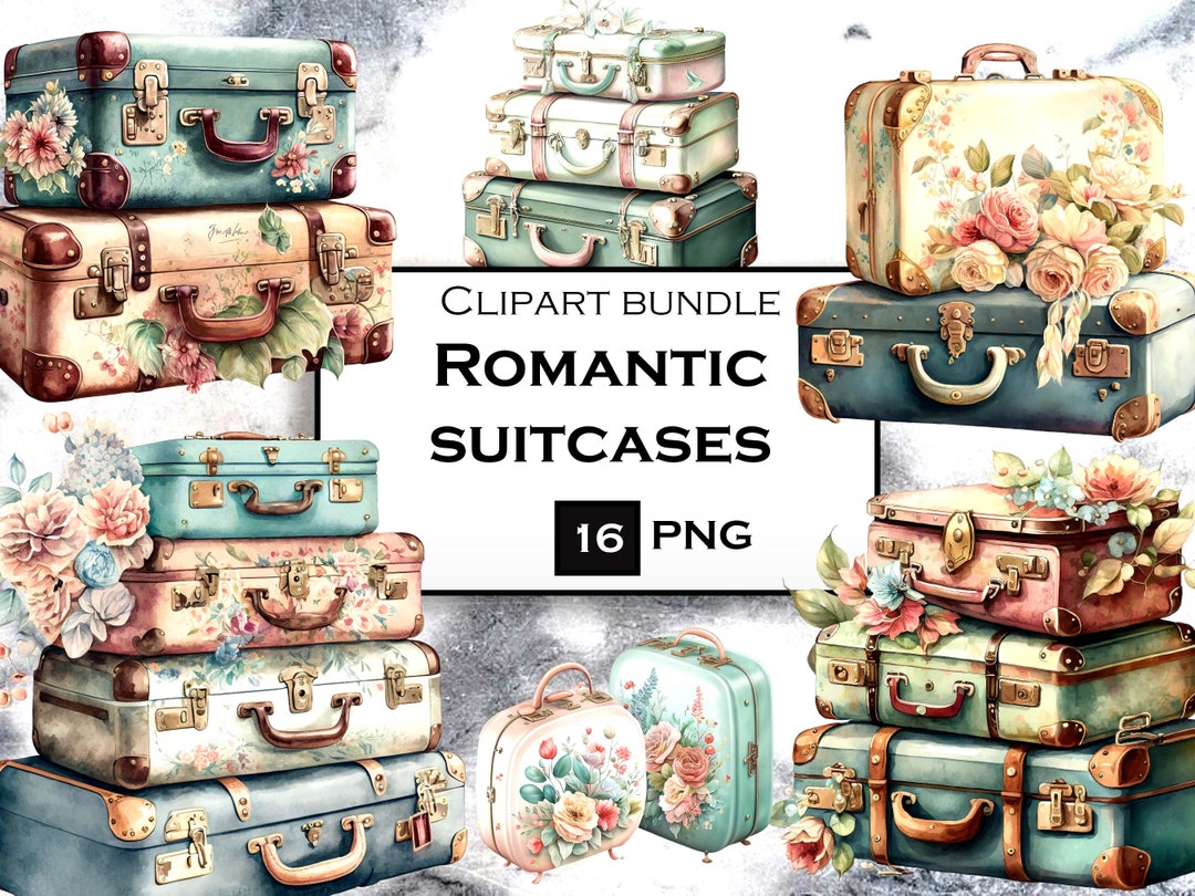 Luggage Clipart Travel Clipart Bundle Travel SVG Summer - Etsy