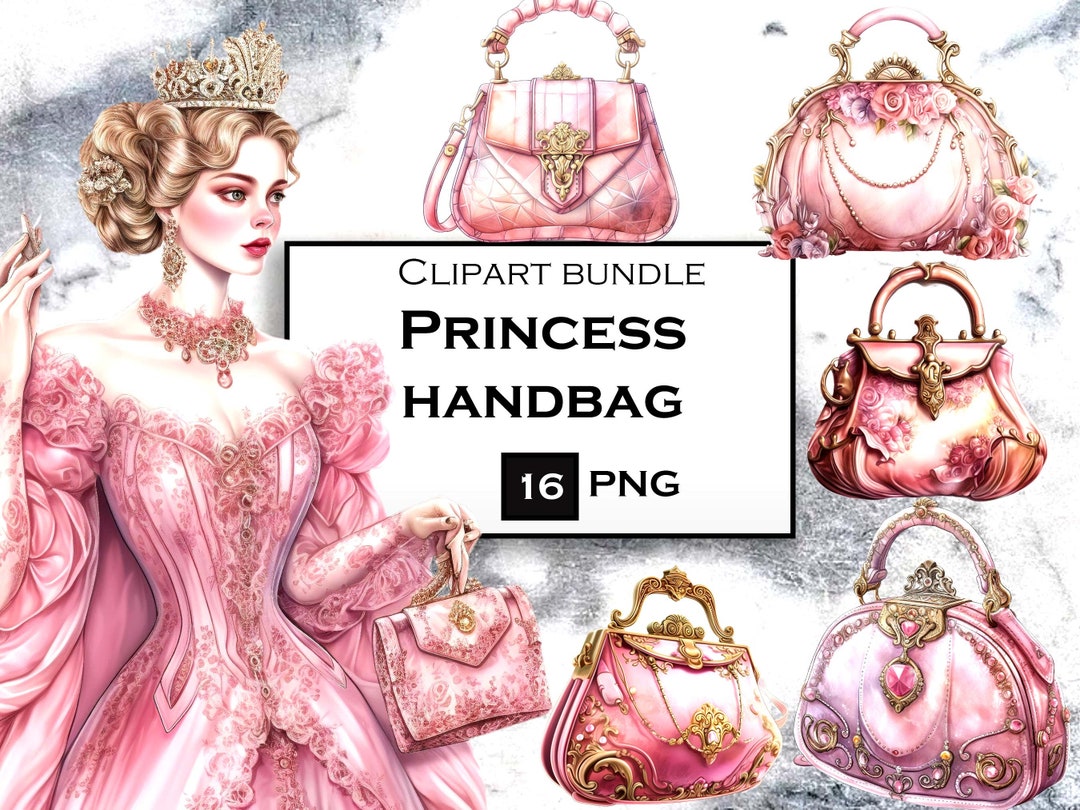16 PNG Princess Handbag Clipart Bundle Princess SVG Princess - Etsy