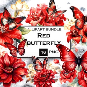 16 PNG Watercolor Butterfly Clipart Bundle Butterfly PNG - Etsy