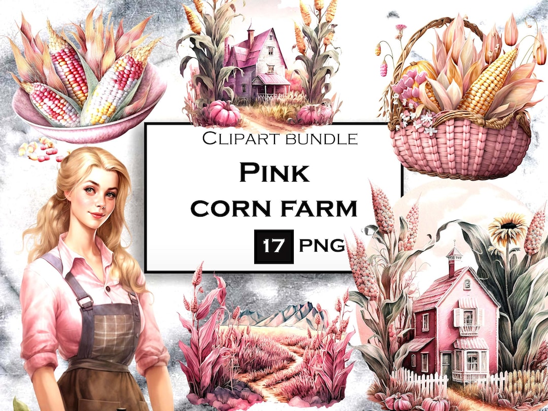 Farmhouse Clipart Bundle, Summer Clipart, Farmhouse SVG, Instant ...