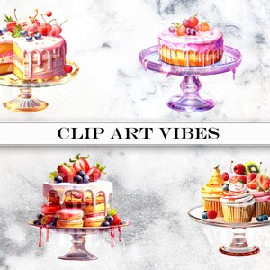 16 PNG Bakery Clipart Bundle Dessert Clip Art PNG Bundle - Etsy