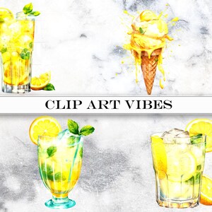 30 PNG Lemon Clipart Bundle, Summer Clip Art Bundle, Lemon SVG Files ...