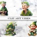 Saint Patrick Elf Clipart Bundle Watercolor Clipart Fantasy - Etsy