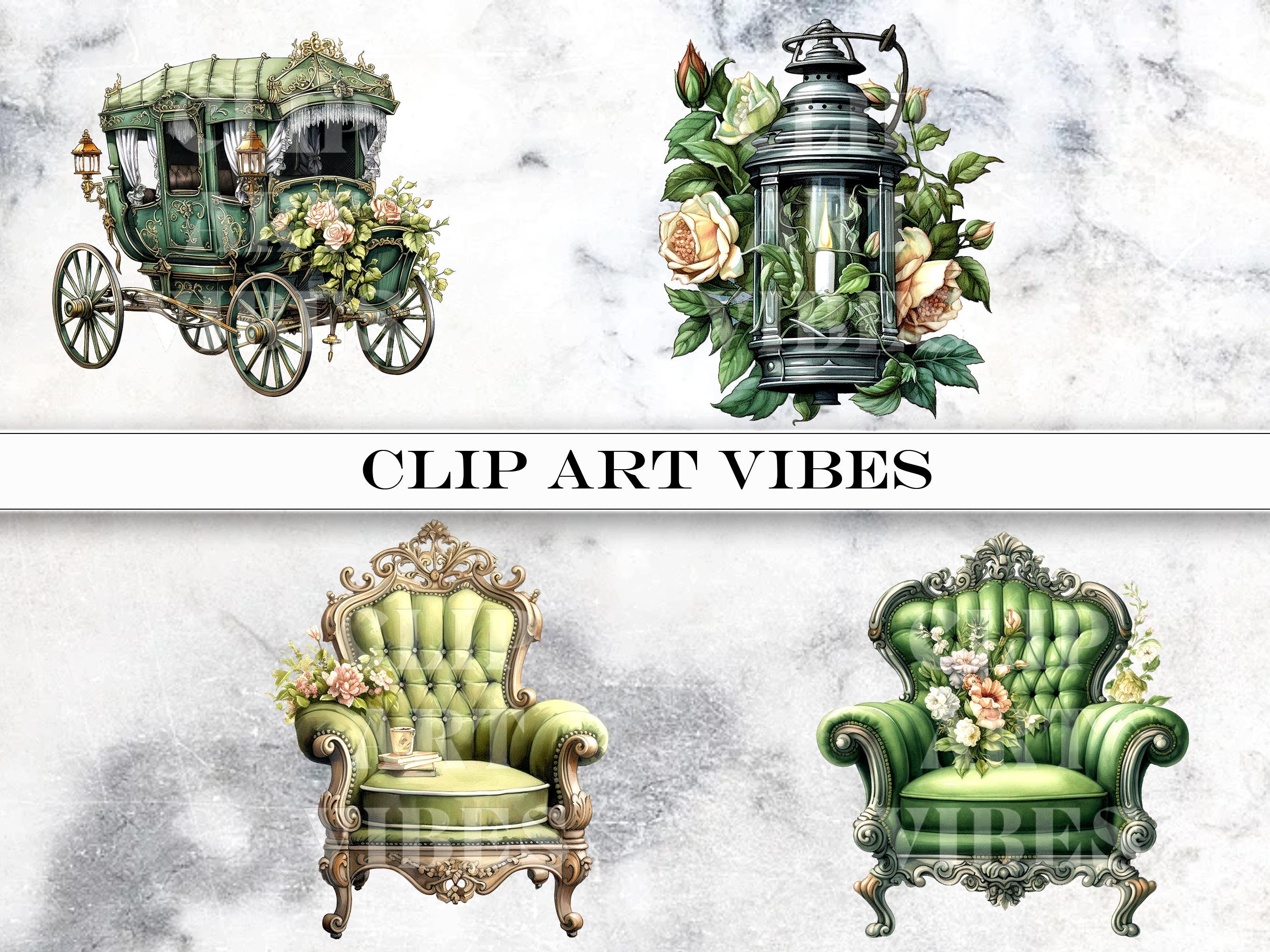 85 PNG MEGA BUNDLE Watercolor Victorian Clipart Bundle, Steampunk Clip ...