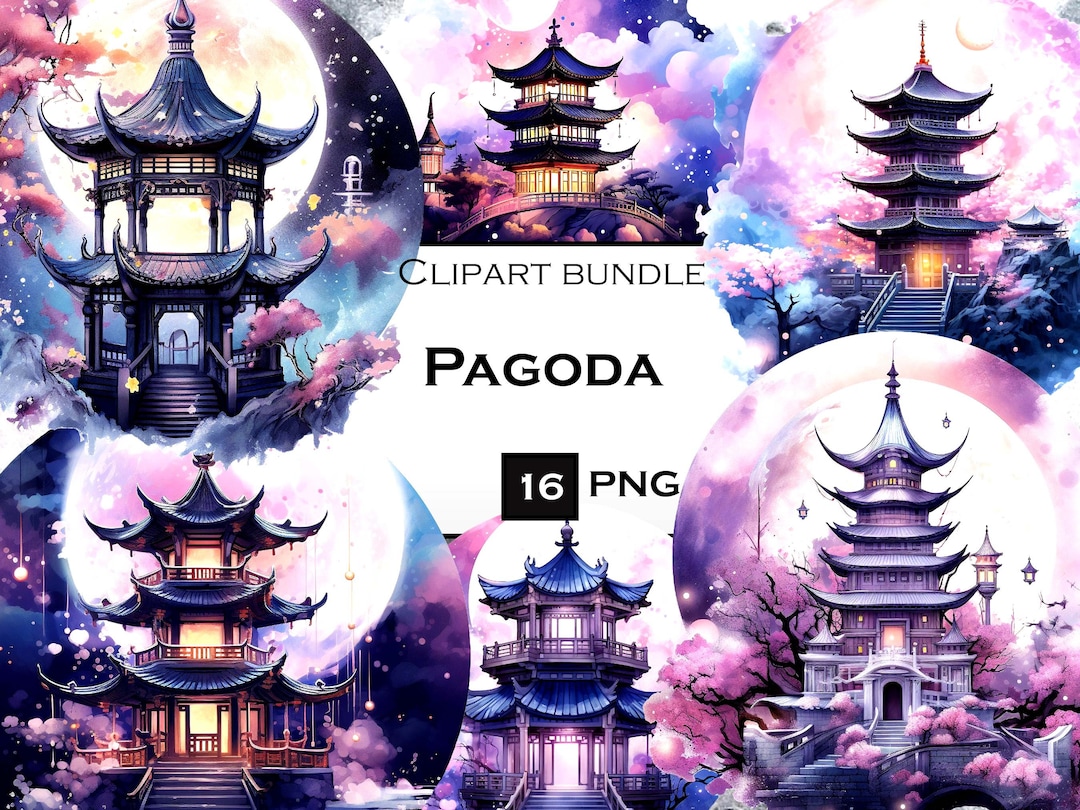 16 PNG Japanese Clipart Bundle Asian Clip Art PNG Bundle With - Etsy
