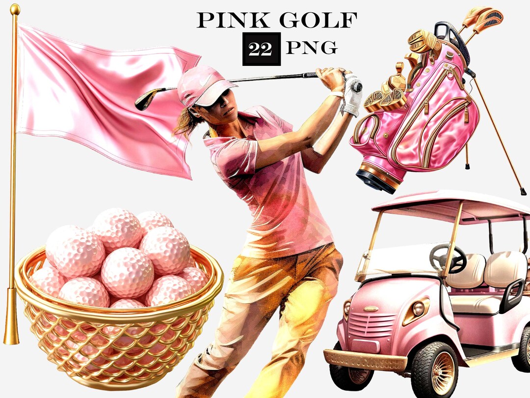 22 PNG Golf Clipart Bundle, Sport Clip Art PNG, Golf Club Clipart for ...