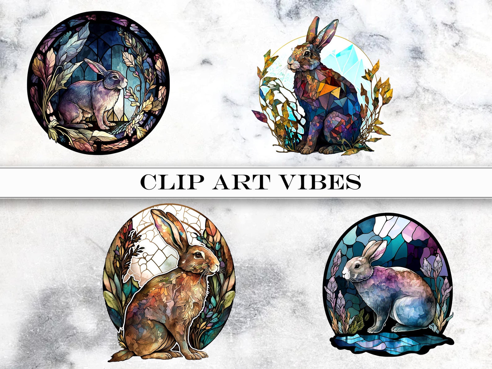 17 PNG Bunny Clipart Bundle Bunny SVG Watercolor Rabbit PNG - Etsy