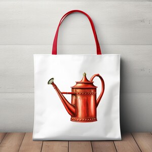 13 PNG Garden Clipart Bundle, Watercolor Watering Can PNG Clip Art ...