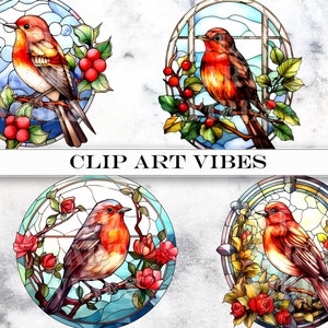 23 PNG Christmas Robin Clipart Bundle, Christmas Cardinal Clipart PNG ...