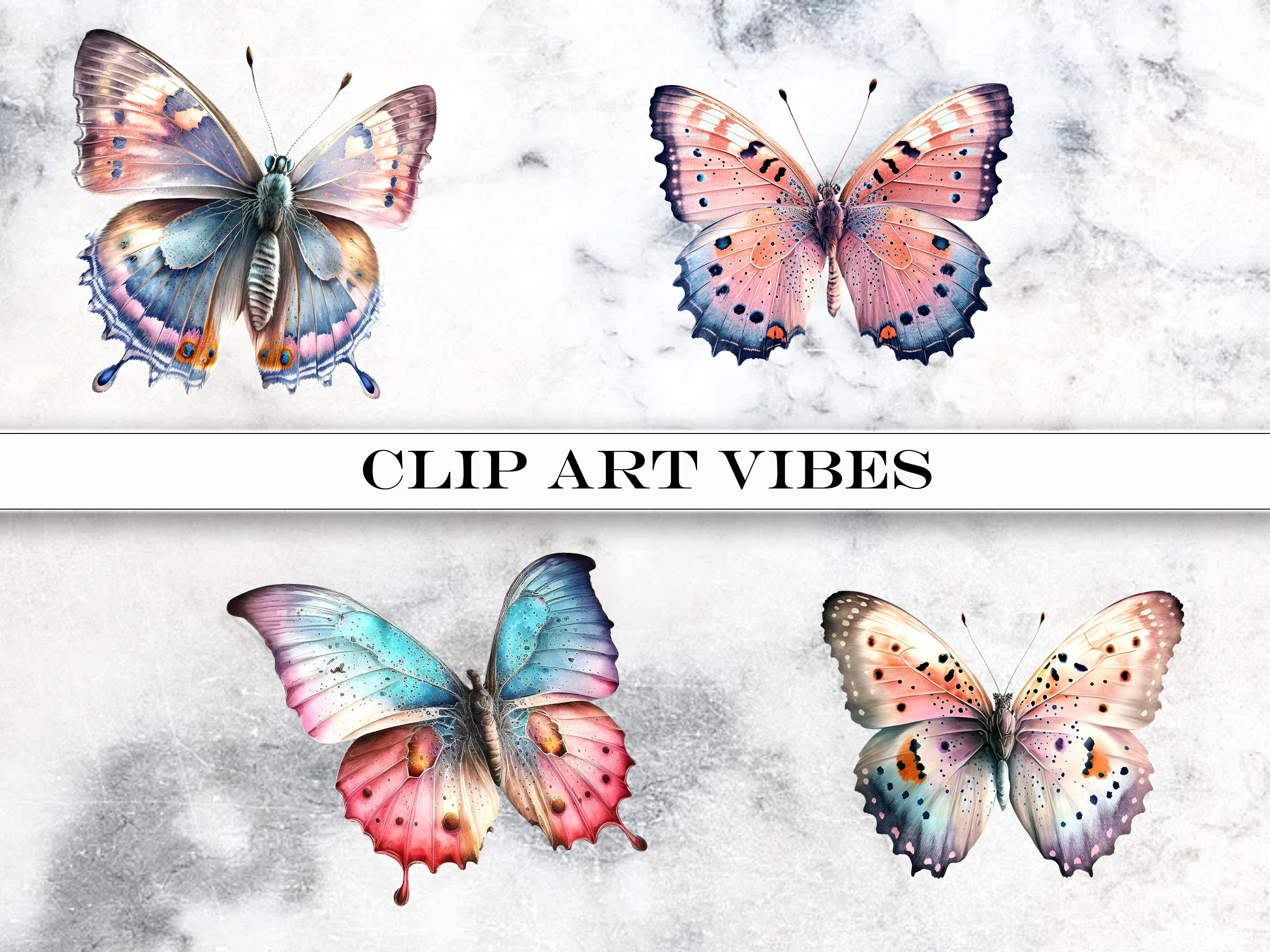 Butterfly Clipart Butterfly PNG Watercolor Butterfly - Etsy