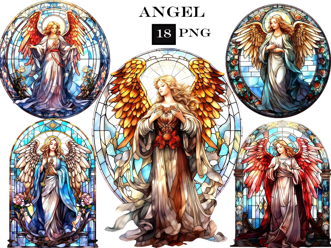 18 PNG Angel Clipart Bundle Christmas Angel PNG Bundle With Transparent ...