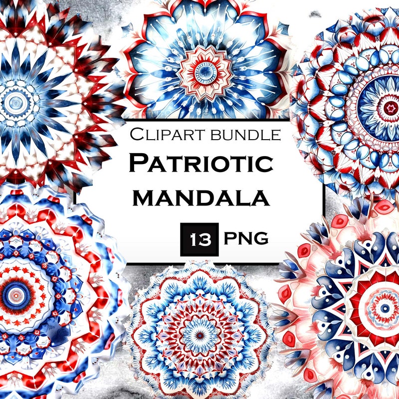 4th of July Mandala - Etsy