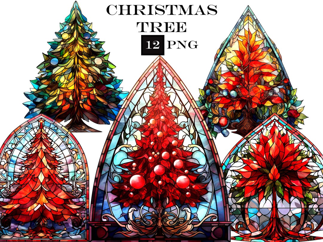 Christmas Tree Clipart Bundle Christmas Tree PNG Christmas - Etsy