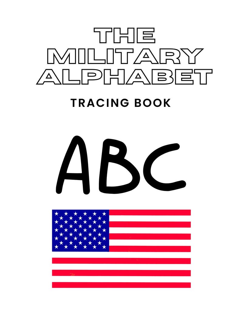 Military Alphabet Coloring Book: NATO Phonetic Tracing for Kids (PDF ...