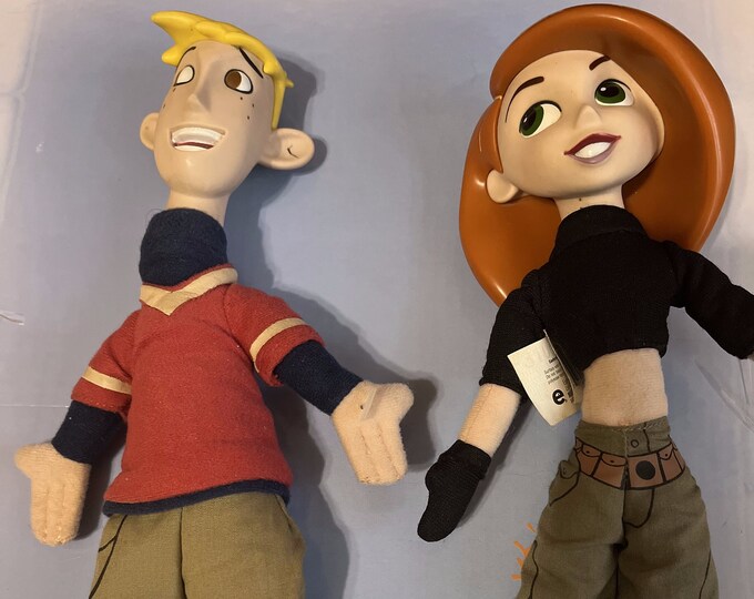 Kim Possible and Ron Stappable Bean Bag Plushies - Etsy