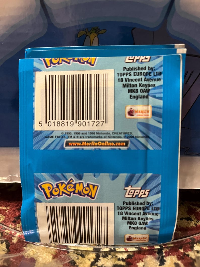 1998 Pokemon Series 2 Topps Sticker Pack - Etsy