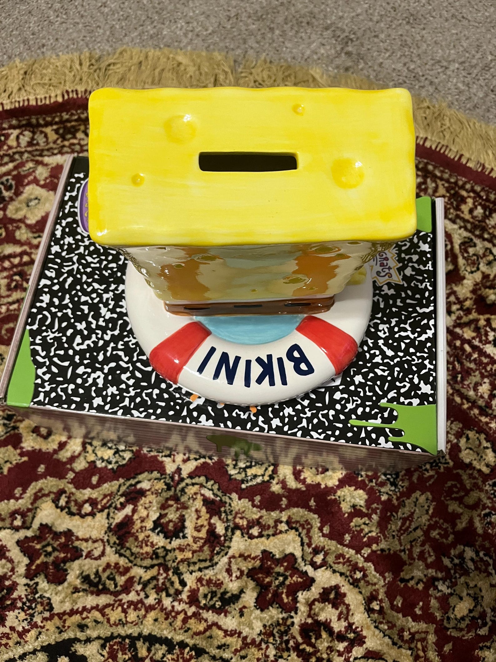 2003 Spongebob Squarepants Ceramic Piggy Bank - Etsy