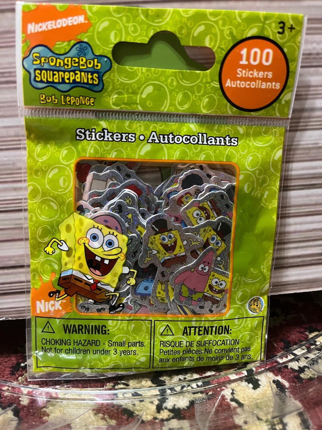 2008 Spongebob Squarepants Holographic Sticker Pack (100 Stickers) - Etsy