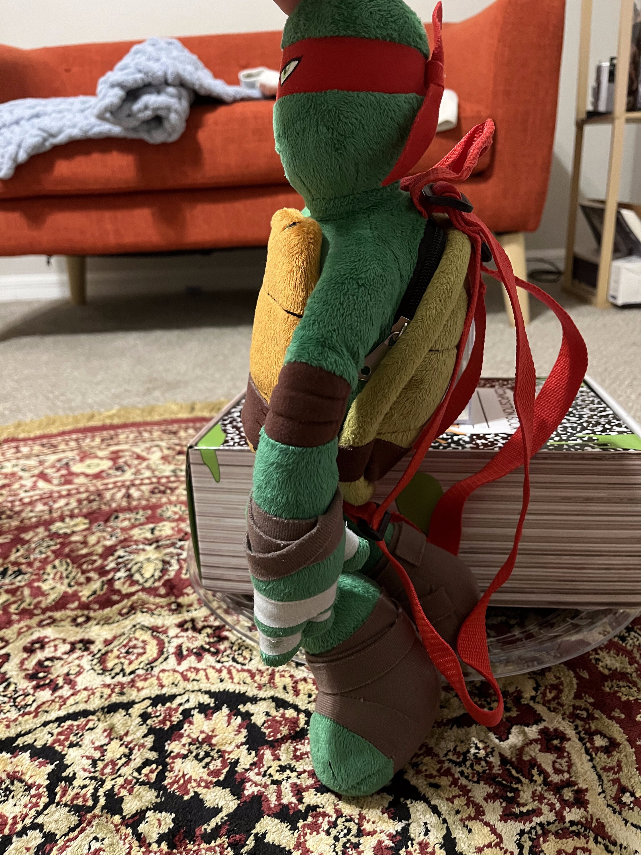 Teenage Mutant Ninja Turtles Raphael Plush Backpack toddlers - Etsy