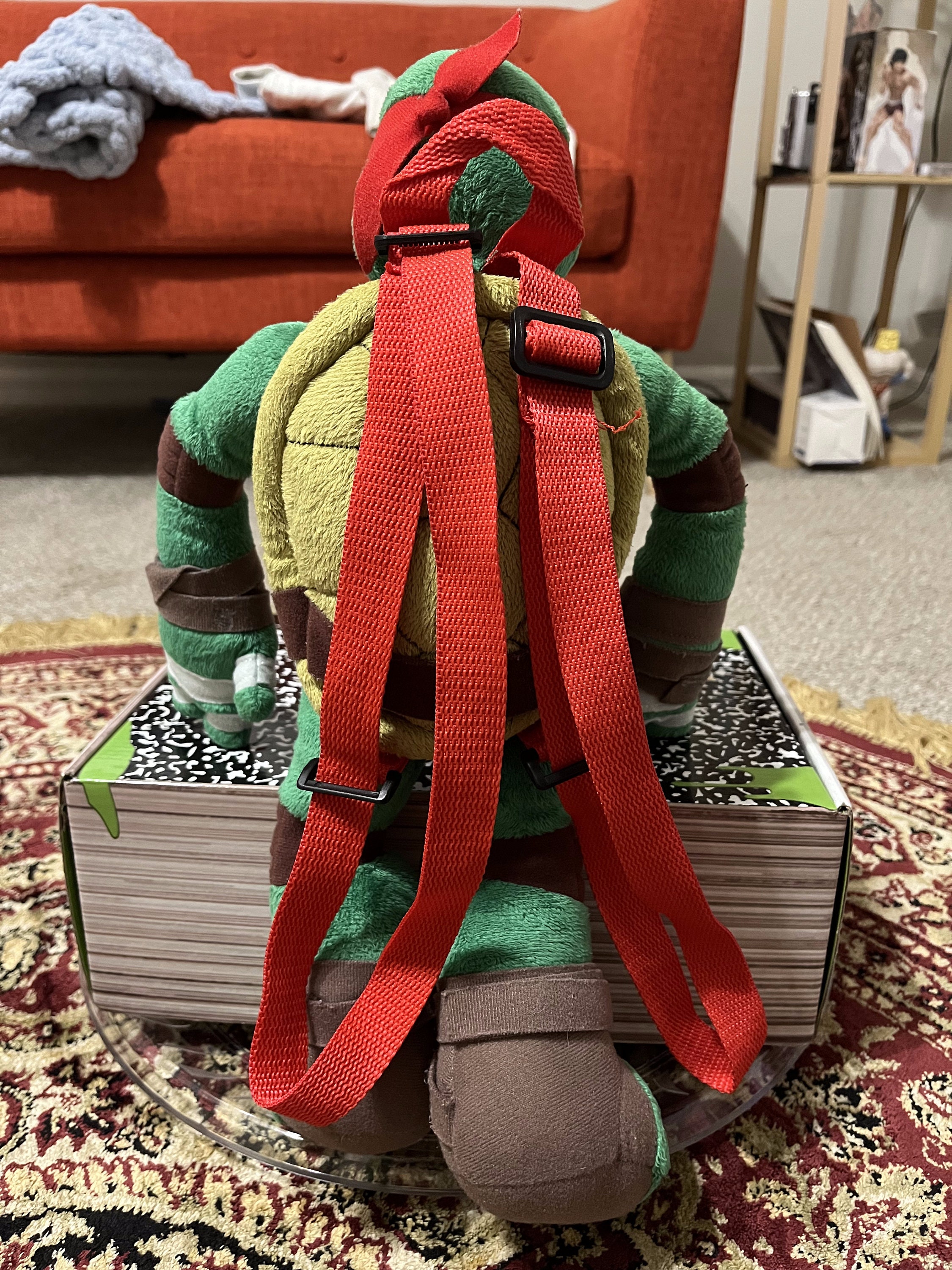 Teenage Mutant Ninja Turtles Raphael Plush Backpack toddlers - Etsy