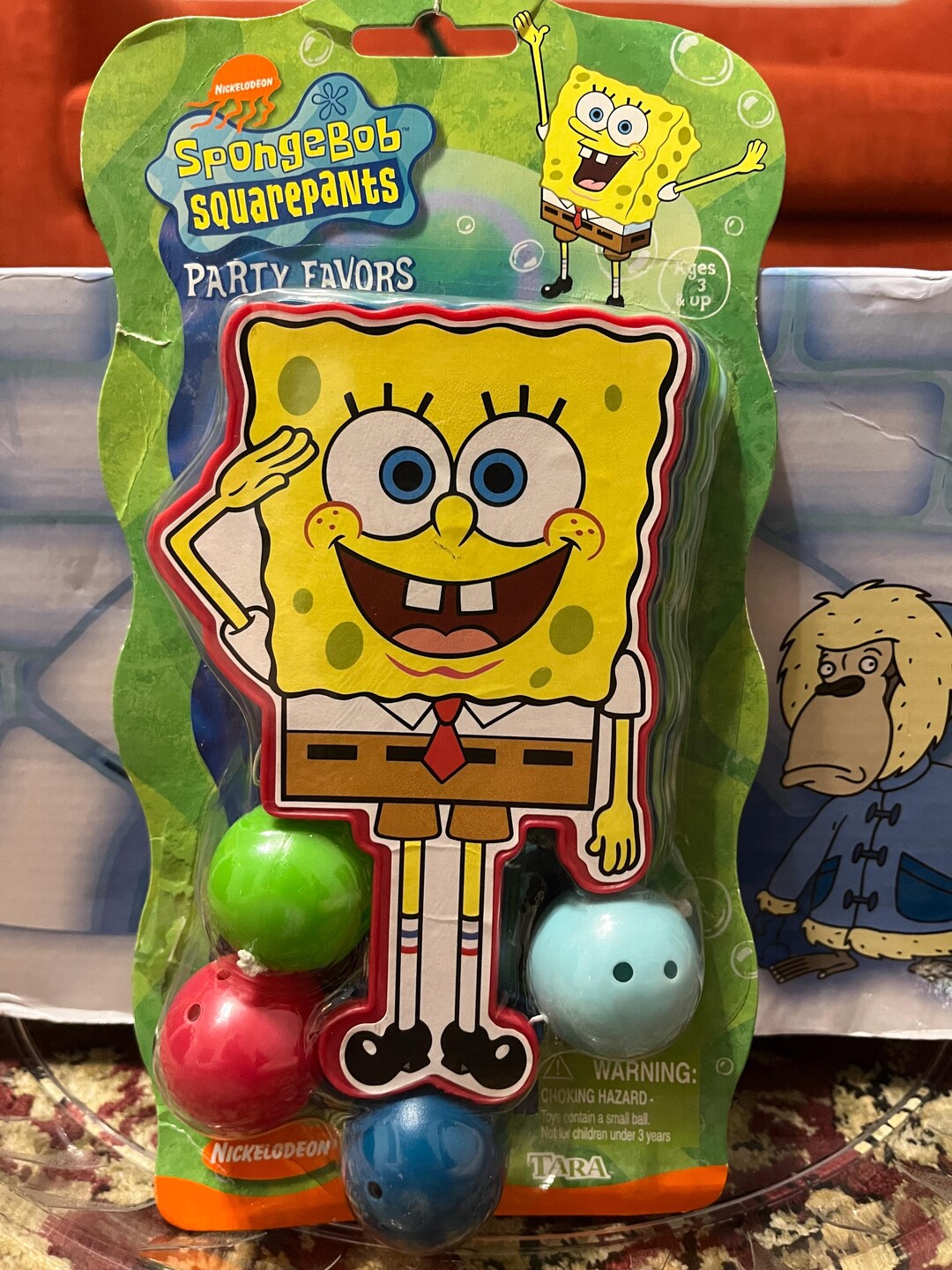 2002 Spongebob Squarepants Paddle Balls Party Favors - Etsy