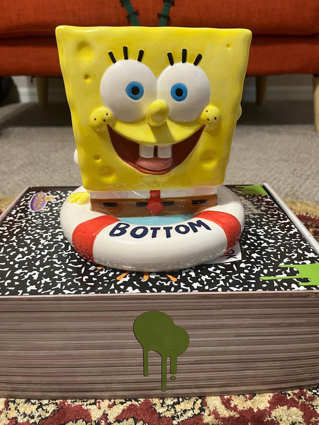 2003 Spongebob Squarepants Ceramic Piggy Bank - Etsy