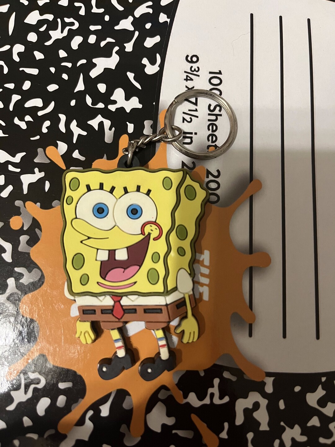 2002 Spongebob Keychain - Etsy