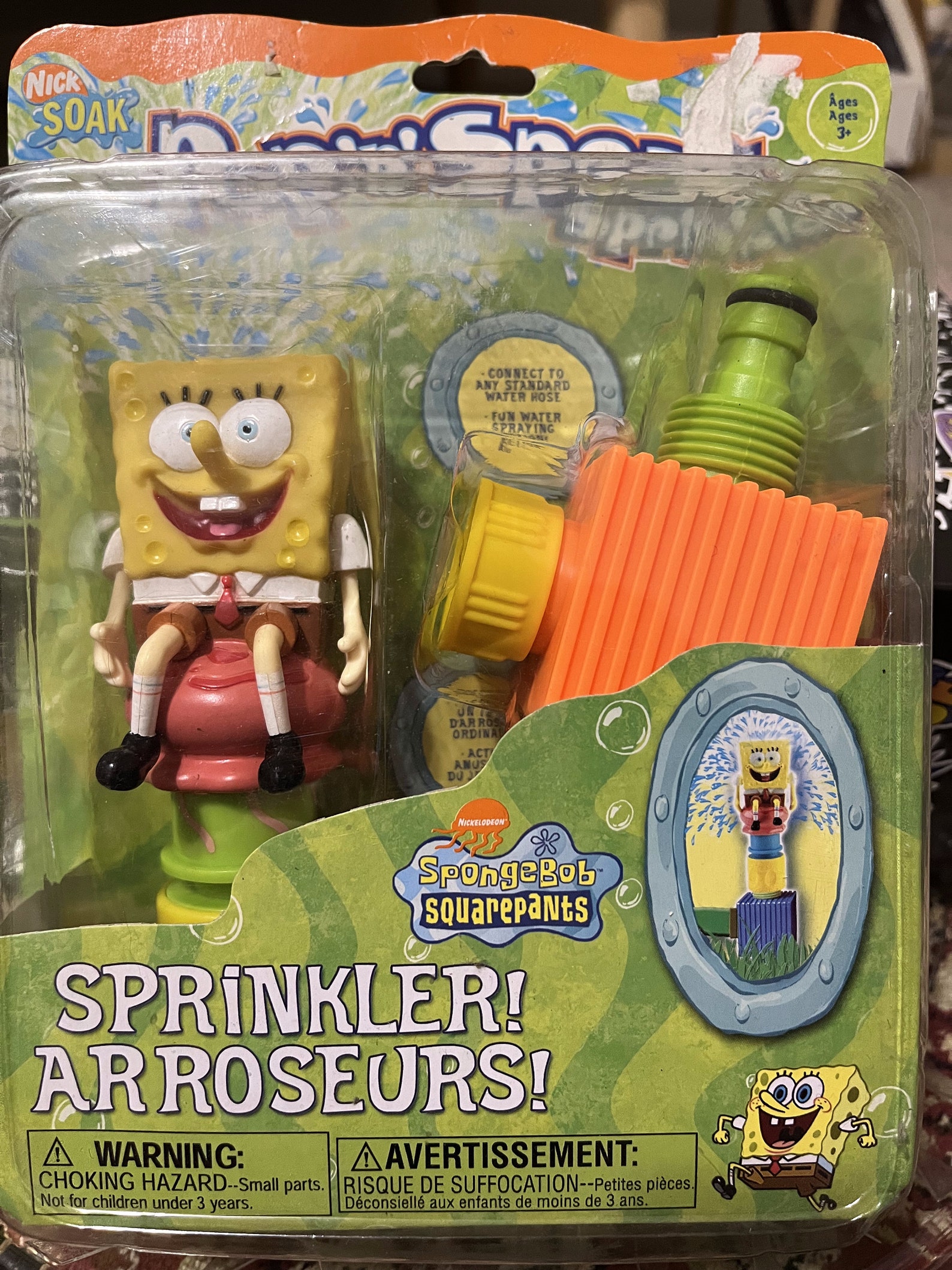 Spongebob Squarepants Pop'n'spray Sprinkler 2003 - Etsy