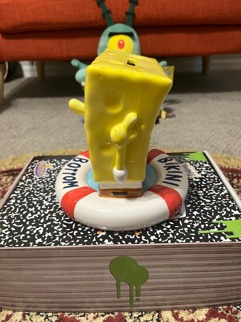 2003 Spongebob Squarepants Ceramic Piggy Bank - Etsy