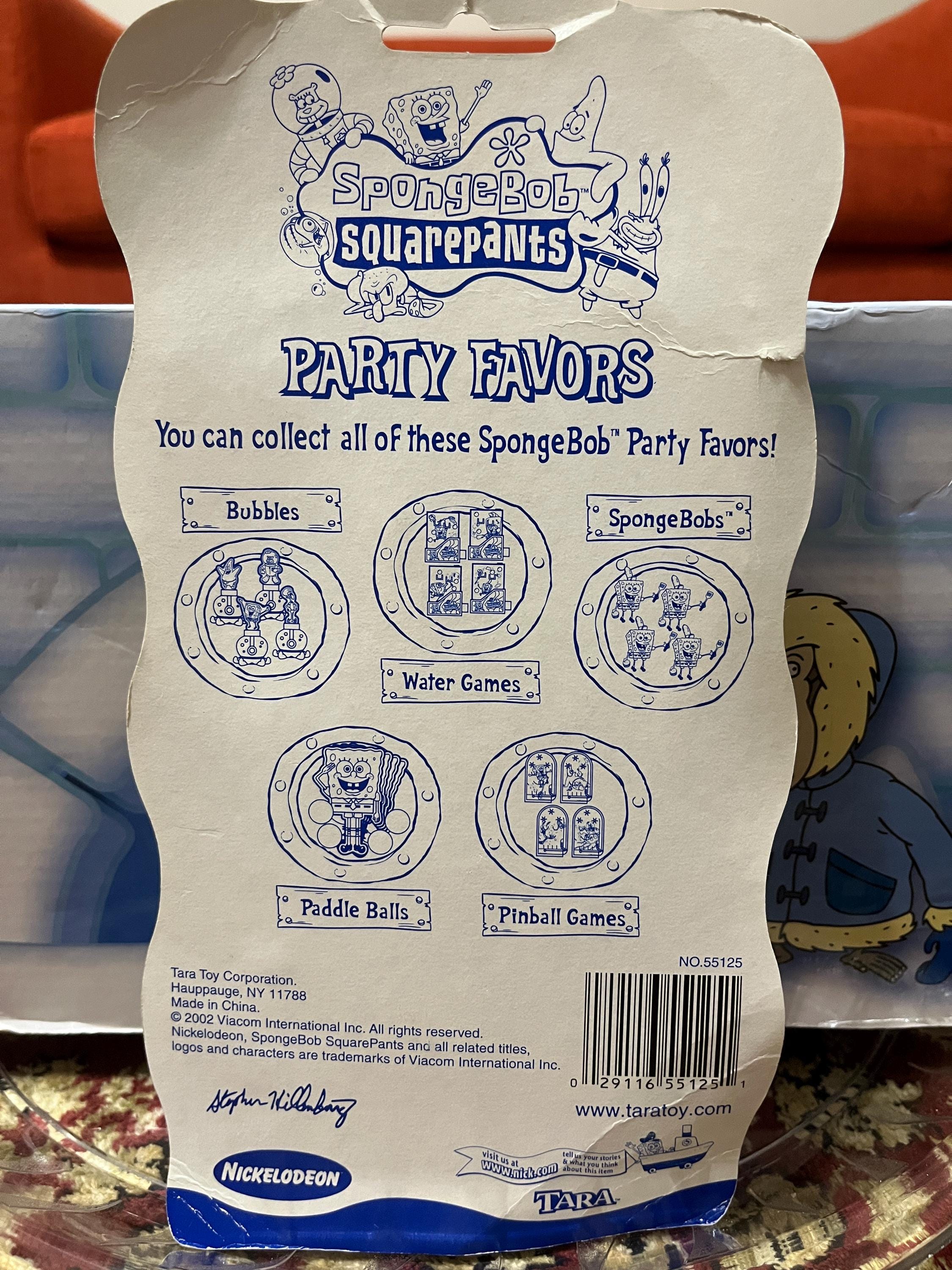 2002 Spongebob Squarepants Paddle Balls Party Favors - Etsy