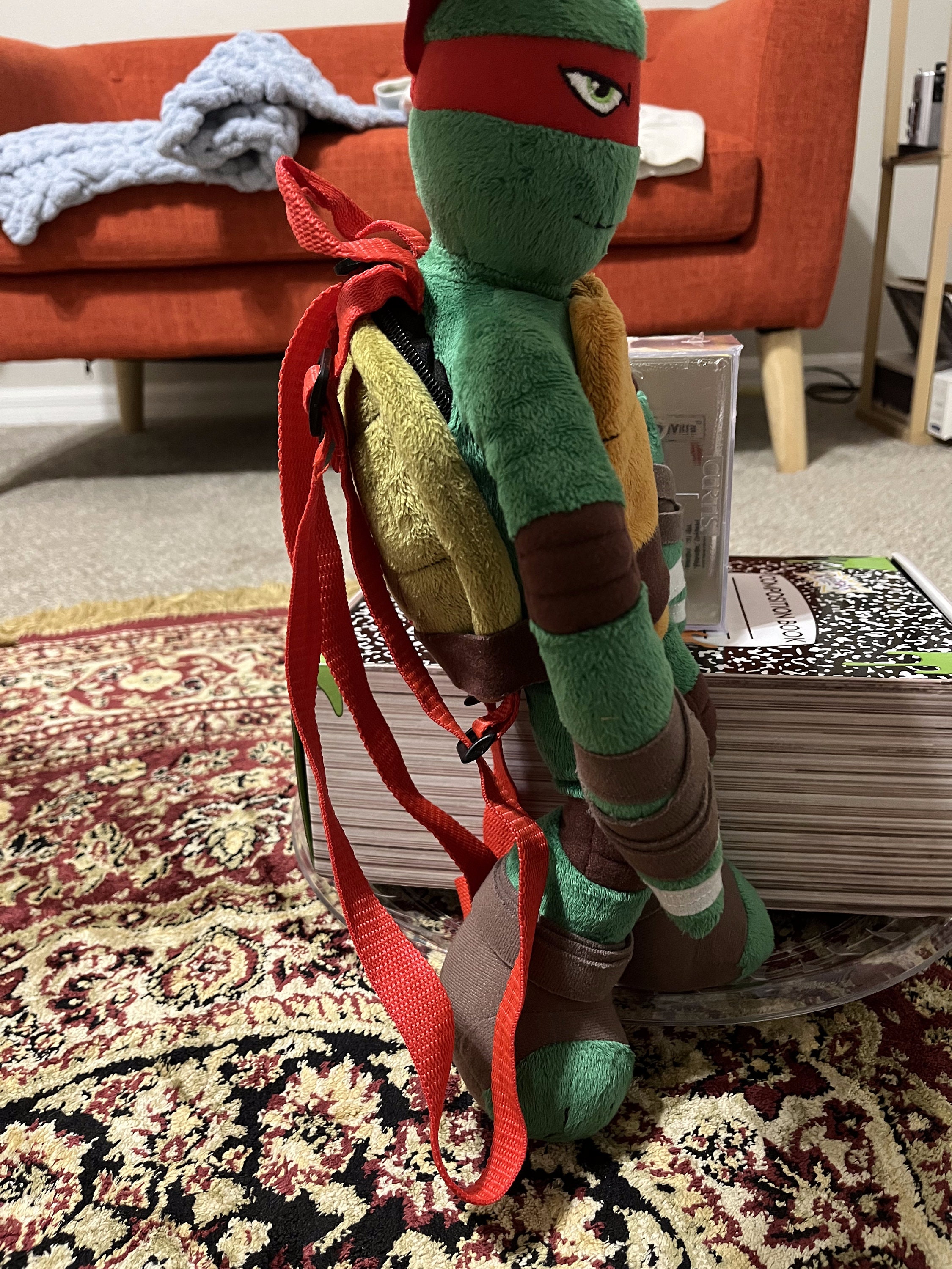 Teenage Mutant Ninja Turtles Raphael Plush Backpack toddlers - Etsy