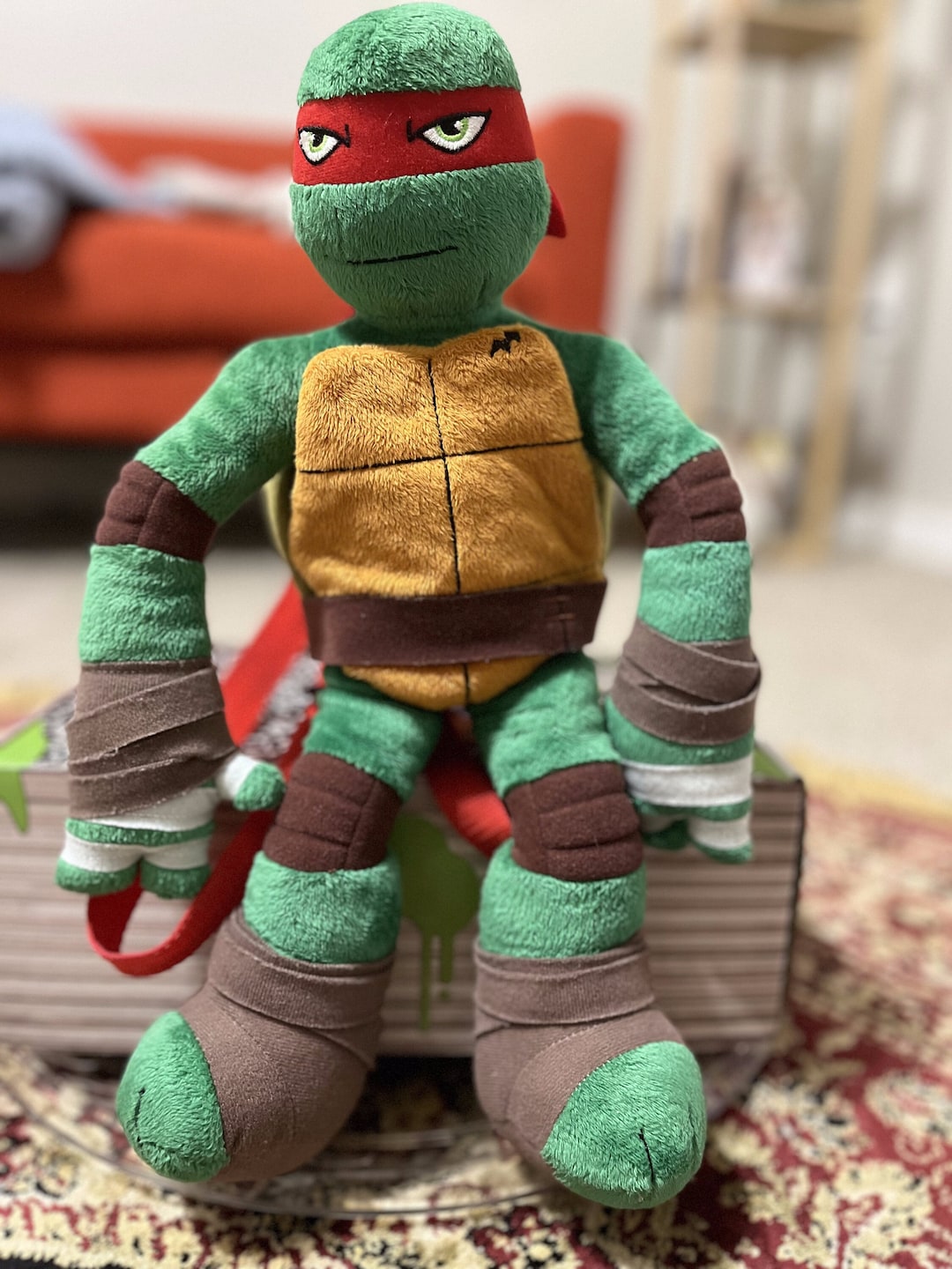 Teenage Mutant Ninja Turtles Raphael Plush Backpack (toddlers) - Etsy