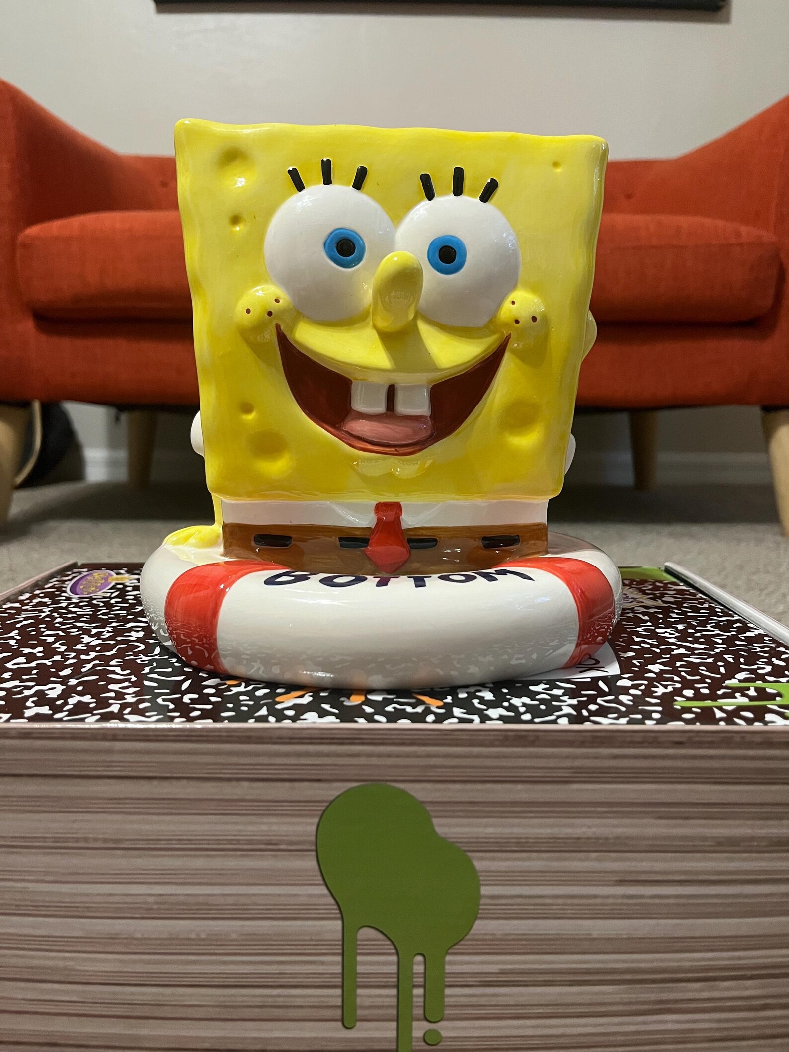 2003 Spongebob Squarepants Ceramic Piggy Bank - Etsy
