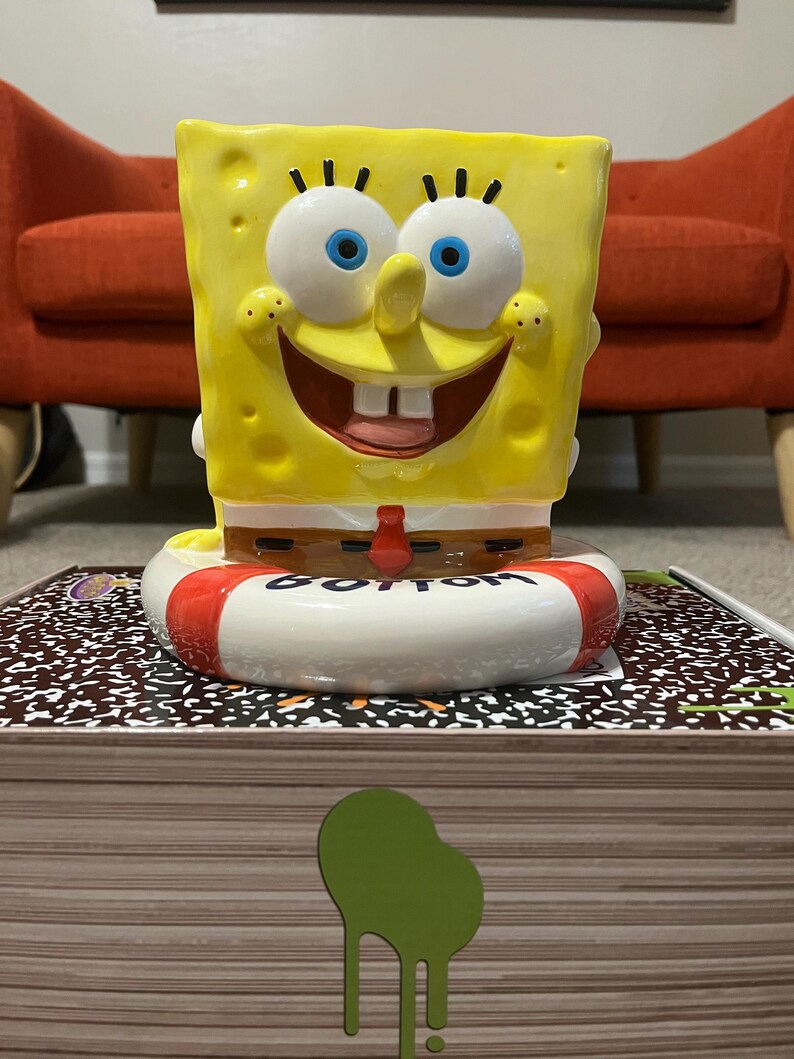 2003 Spongebob Squarepants Ceramic Piggy Bank - Etsy