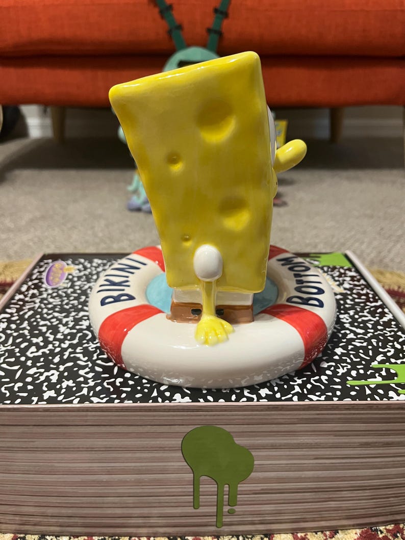 2003 Spongebob Squarepants Ceramic Piggy Bank - Etsy