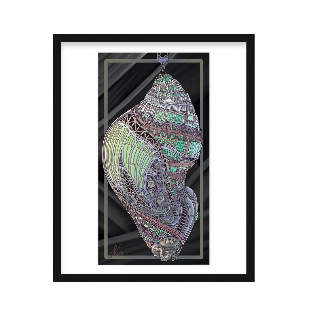 Chrysalis, Living Industrial Town - Steampunk 8.5"x11" Art Print - Etsy
