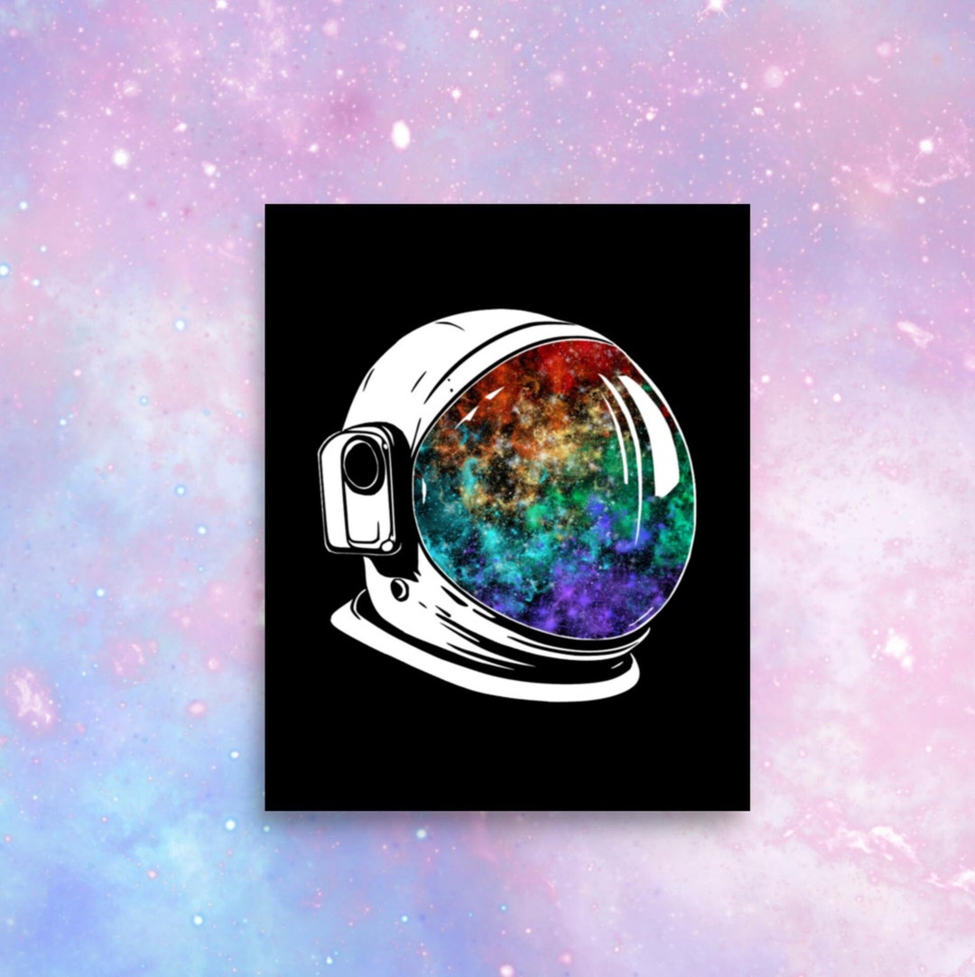 LGBTQ+ Rainbow Pride Flag Astro Galaxy Poster Wall Art - Etsy