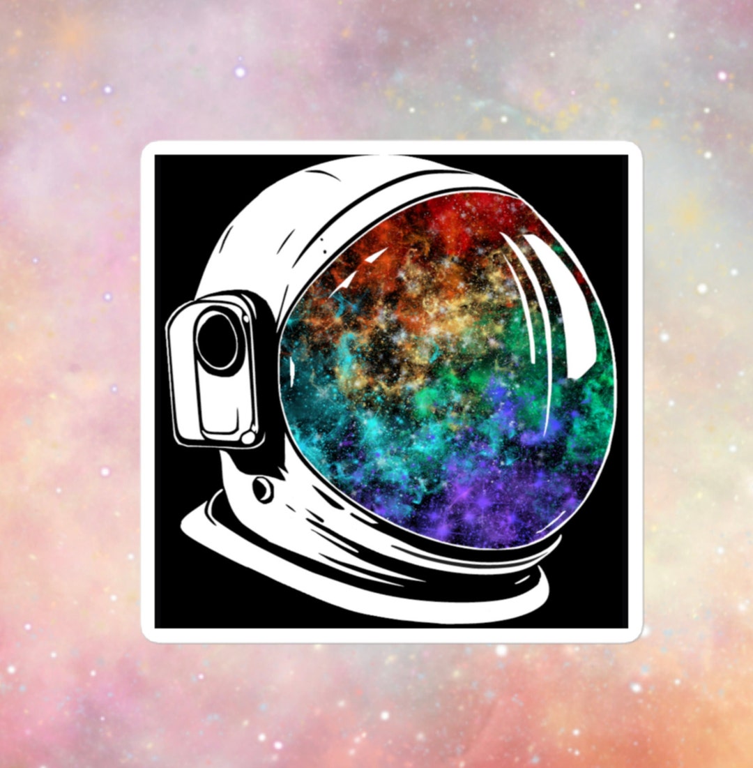 LGBTQ+ Rainbow Pride Flag Astro Galaxy Sticker - Etsy