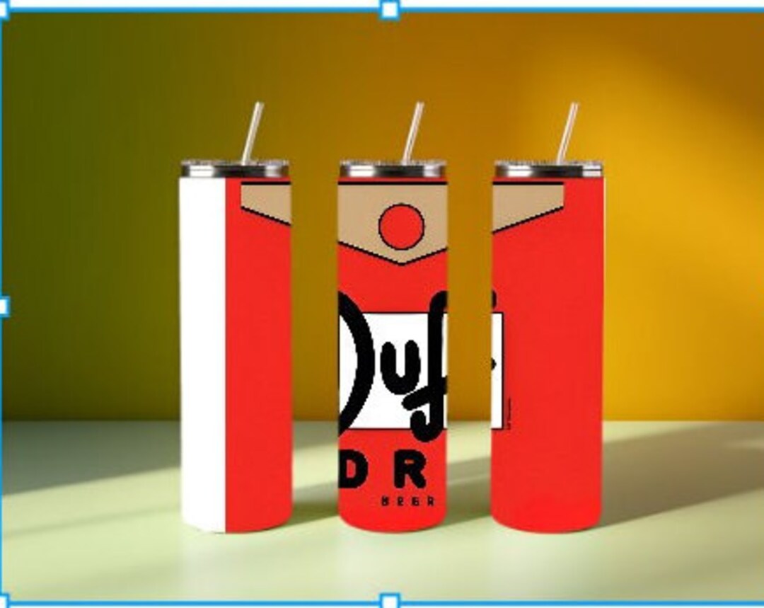 Duff Dry Bear Tumbler Wrap PNG, Skinny Tumbler Wrap 20oz 30z ...