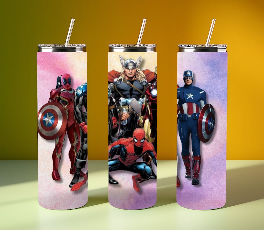 Cartoons Tumbler Wrap Png, Cartoon Characters Tumbler for Kids Gift, 20 ...