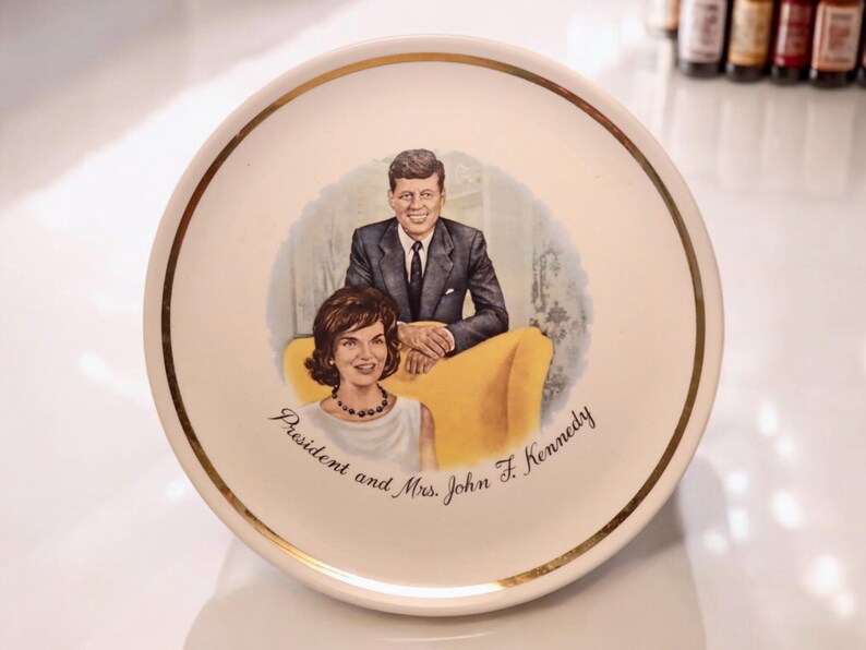 Vintage President and Mrs. John F. Kennedy Plate - Etsy